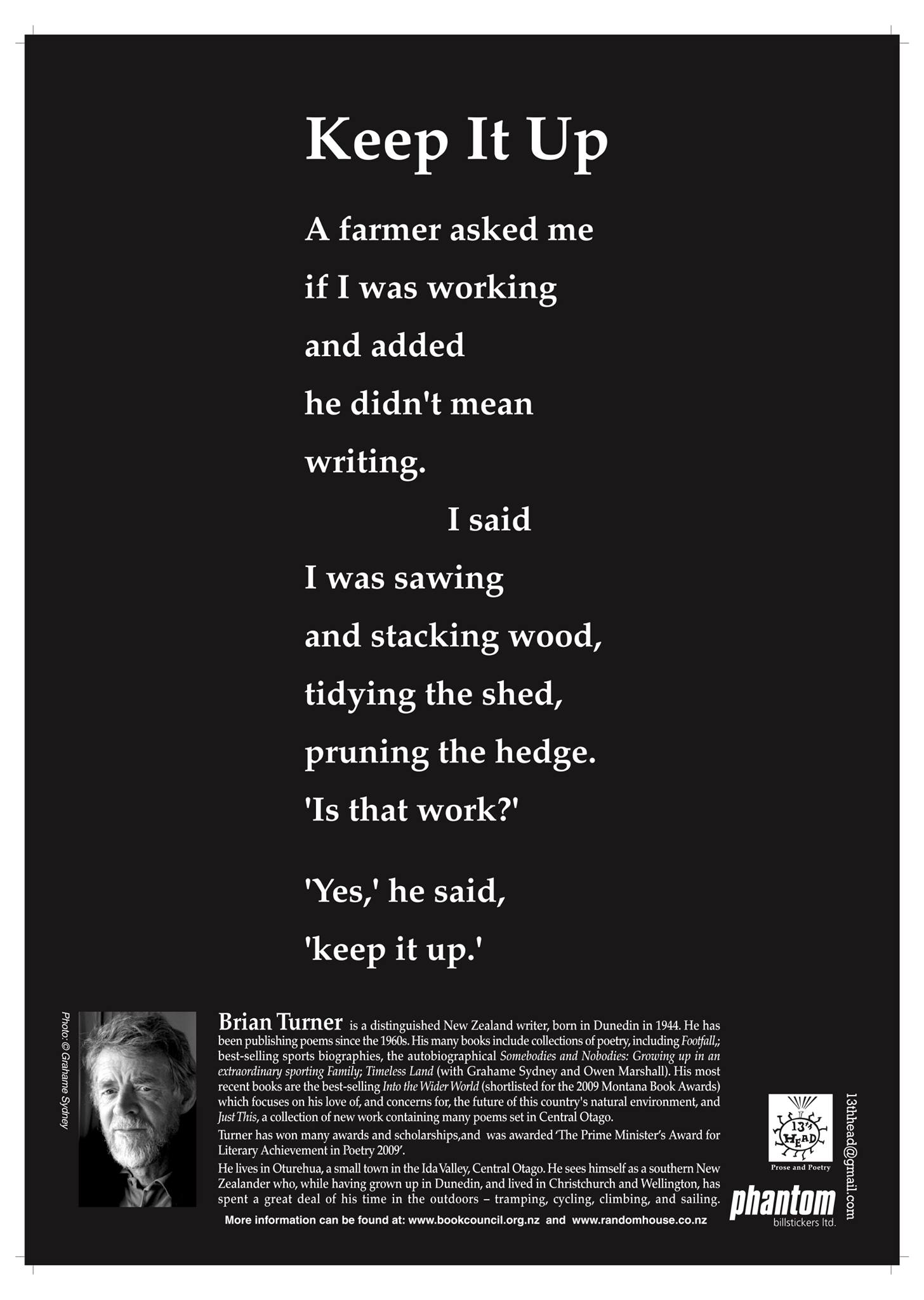 Poetry Shelf as Billboard because I love this poem by Brian Turner | NZ ...