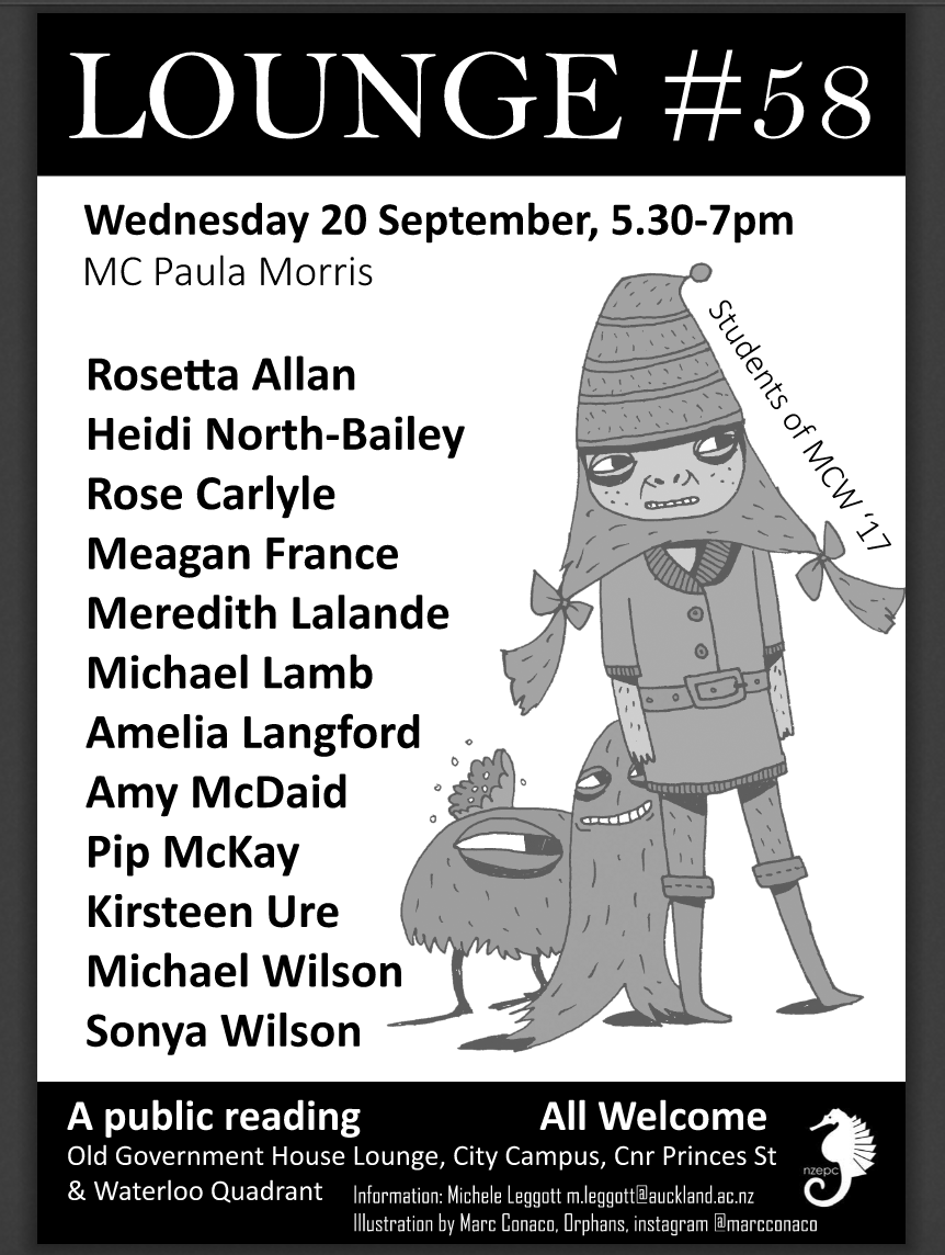 Lounge #58 Paula Morris with MCW 17 students | NZ Poetry Shelf