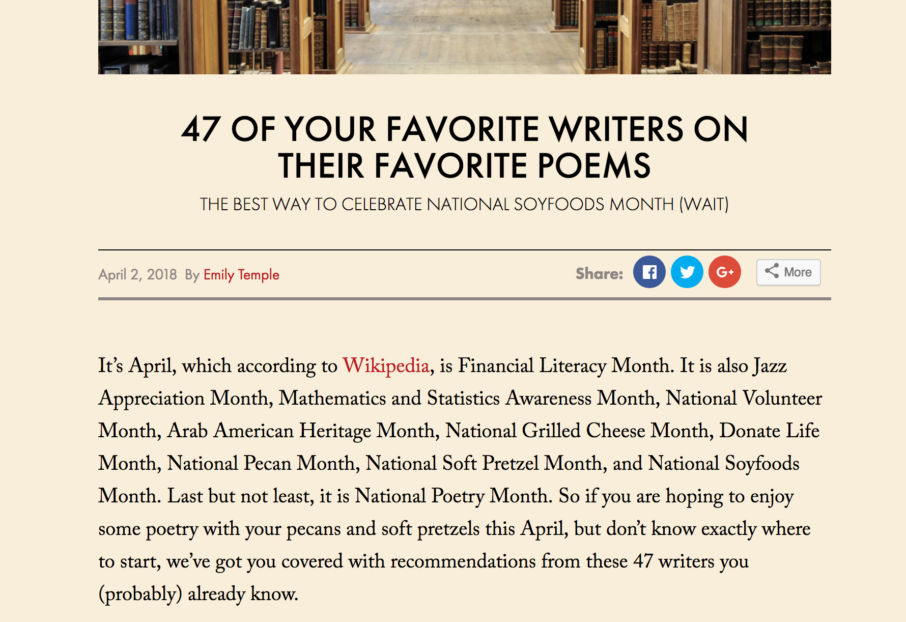 From Literary Hub: 47 writers on their favourite poems | NZ Poetry Shelf