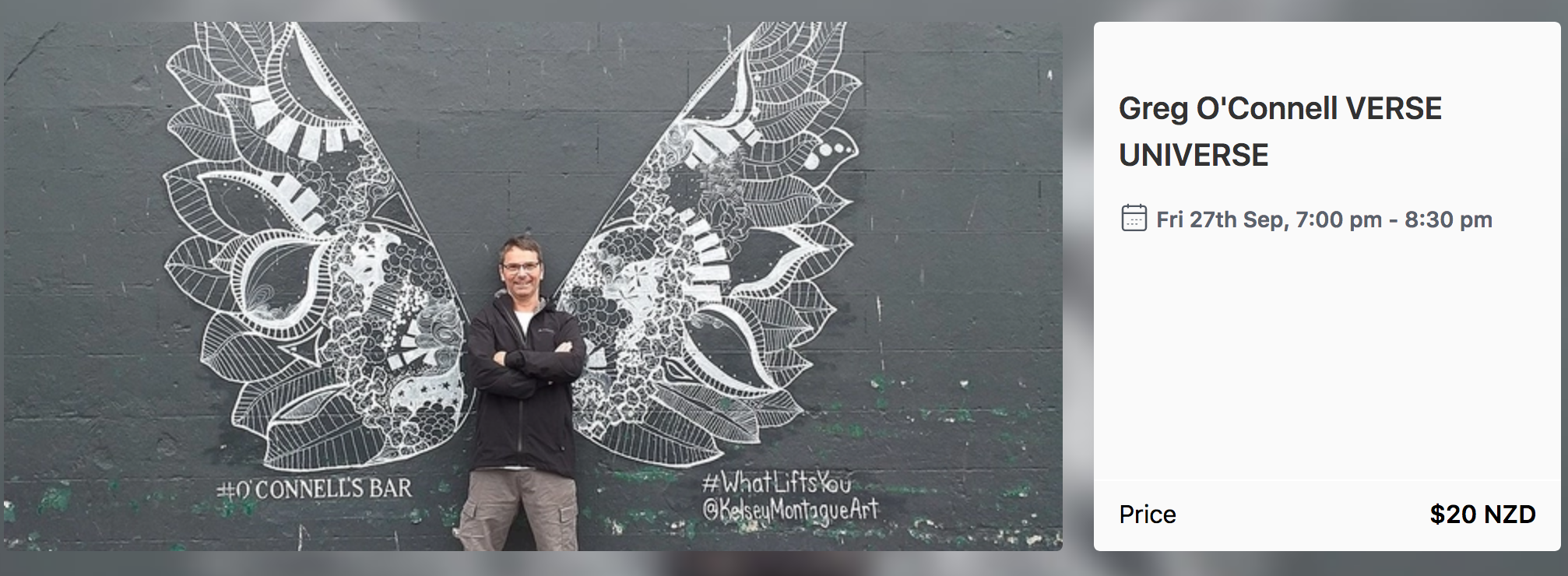 Poetry Shelf noticeboard: Greg O’Connell Verse Universe | NZ Poetry Shelf