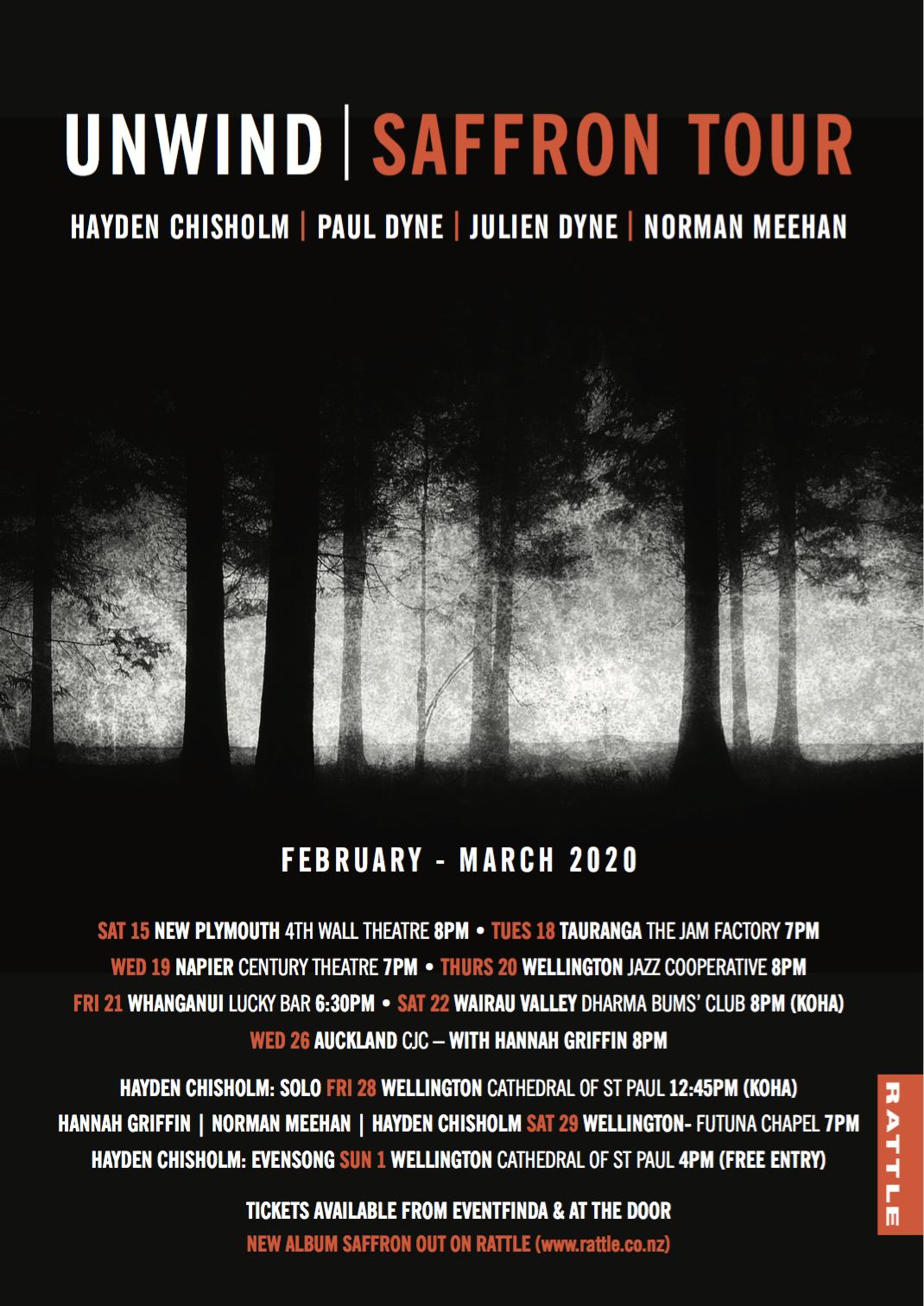 Poetry Shelf noticeboard: Unwind Saffron Tour – Norman Meehan, Hannah ...