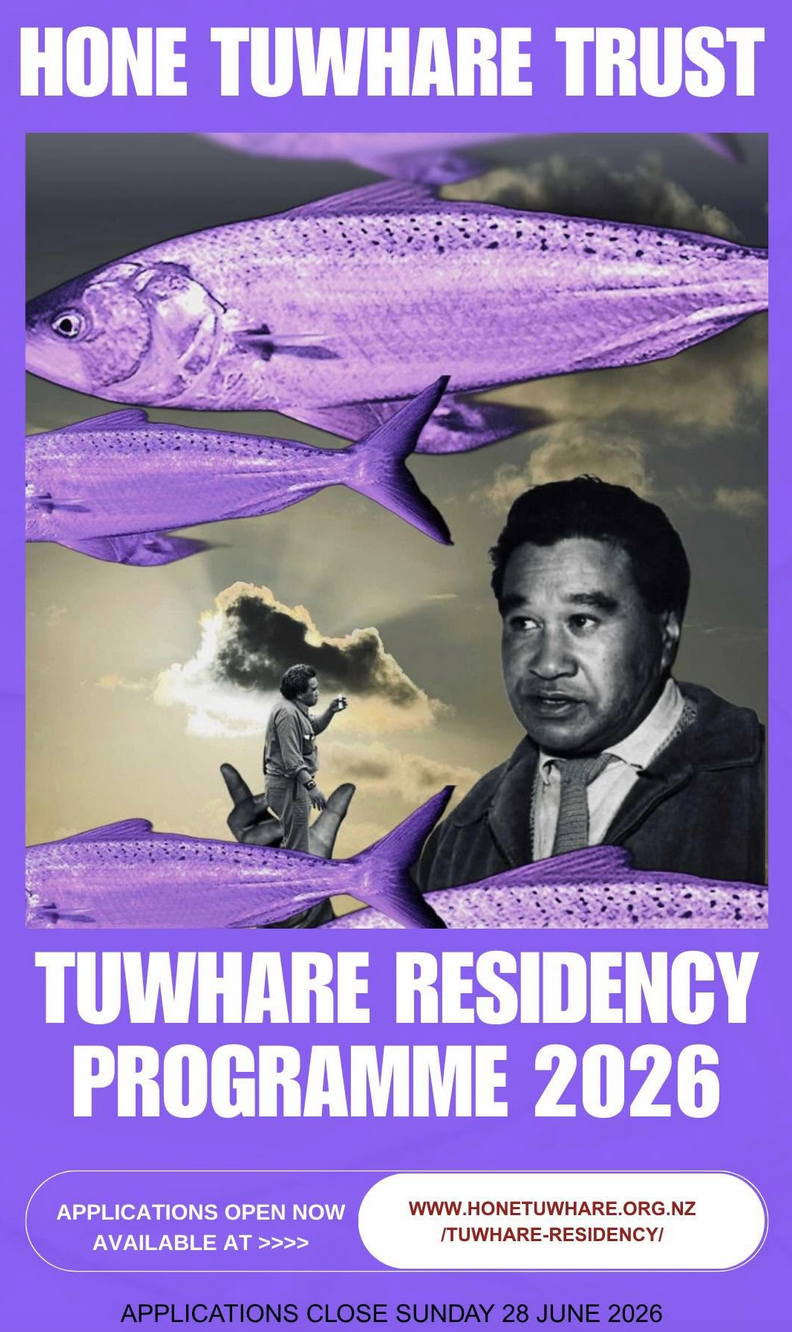 Poetry Shelf noticeboard: Tuwhare Residency Programme 2026 | NZ Poetry ...